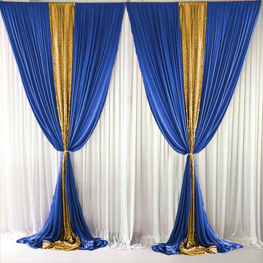 Shop Ice Silk Sequin Combo Backdrop Luna Wedding Event Supplies