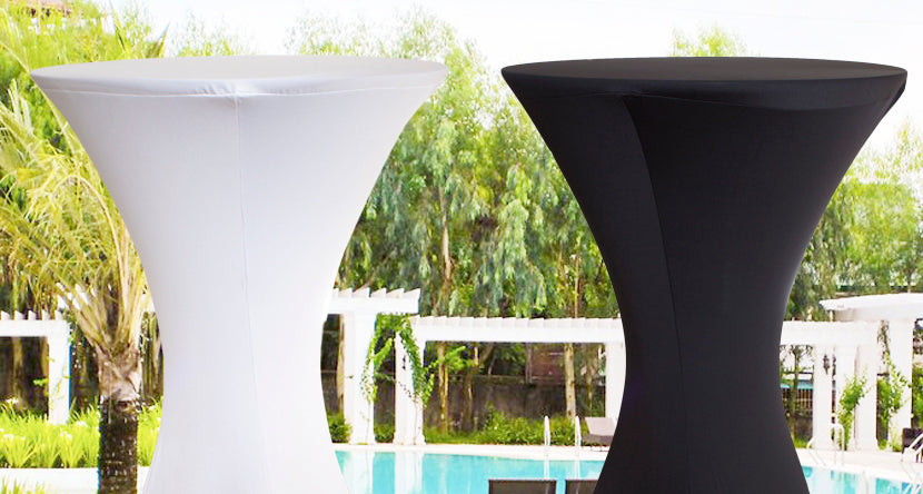 Dry Bar Covers and Cocktail Table Toppers | Luna Wedding & Event Supplies