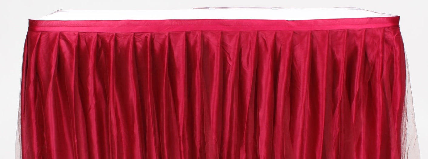 Tulle Table Skirting – Luna Wedding & Event Supplies