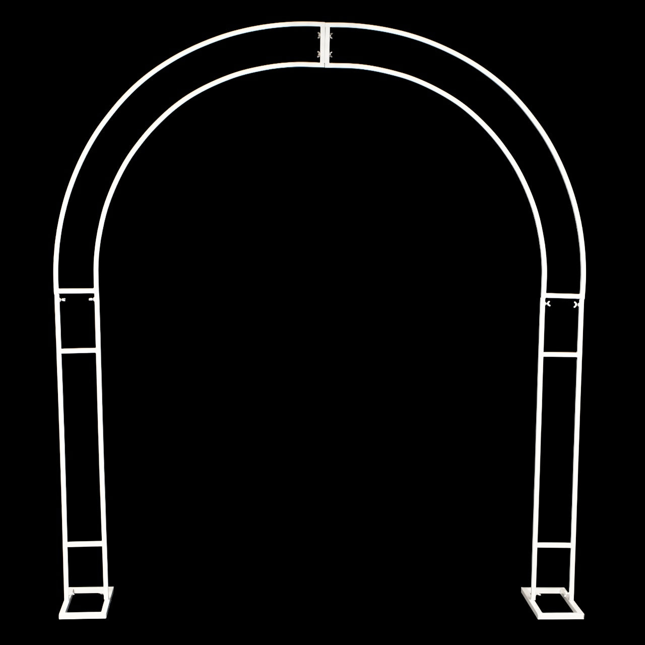 White Round Wedding Stand Frame Arch | Luna Wedding & Event Supplies
