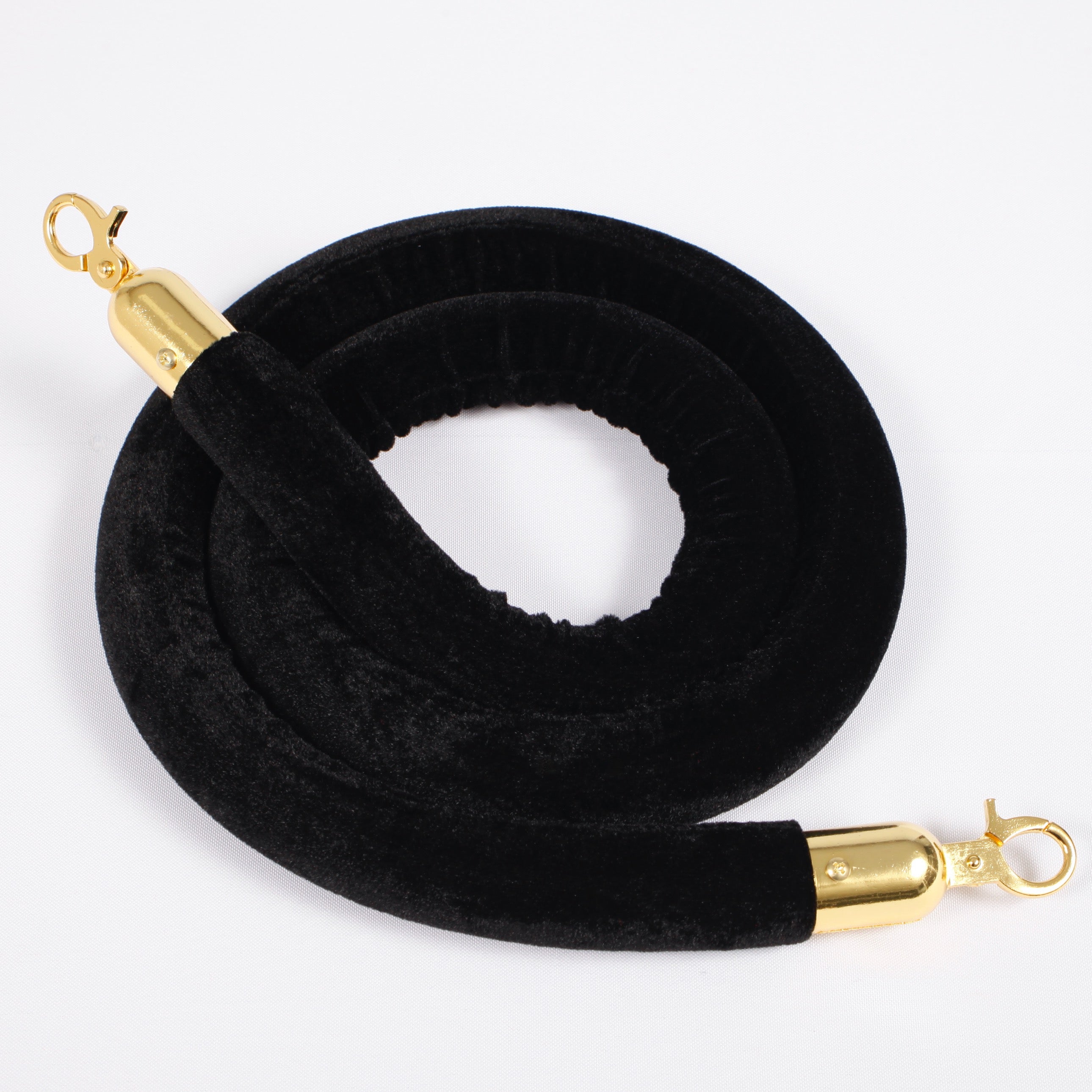 Bollard Velvet Rope - Black (Gold Clips) – Luna Wedding & Event Supplies