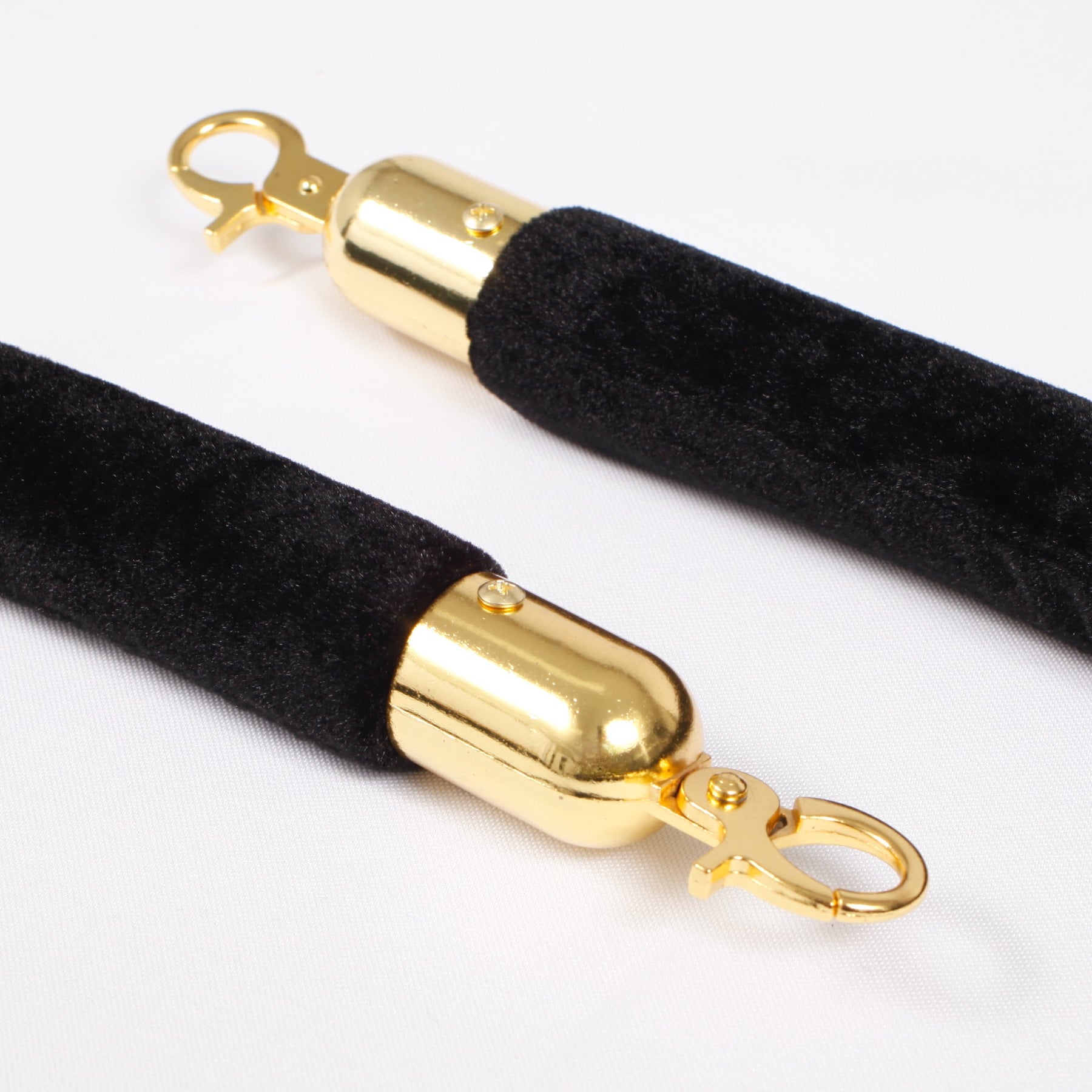 Bollard Velvet Rope - Black (Gold Clips) – Luna Wedding & Event Supplies