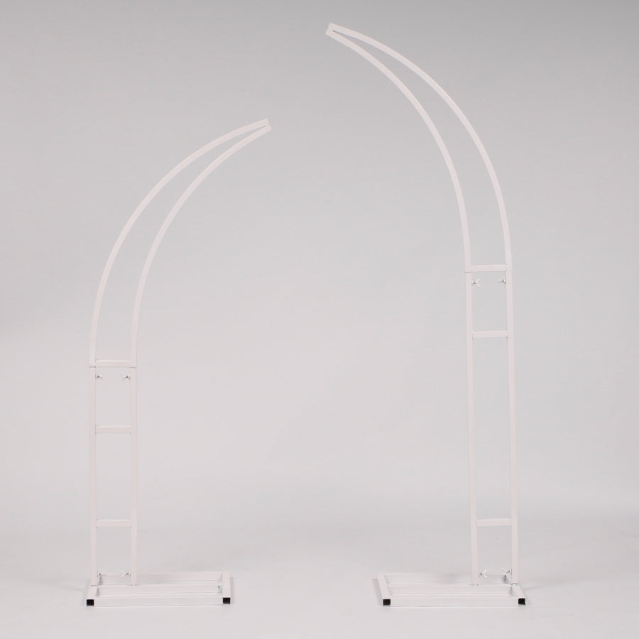 Freestanding Crescent Arch 2 Piece Flower Frame COMBO – Luna Wedding ...