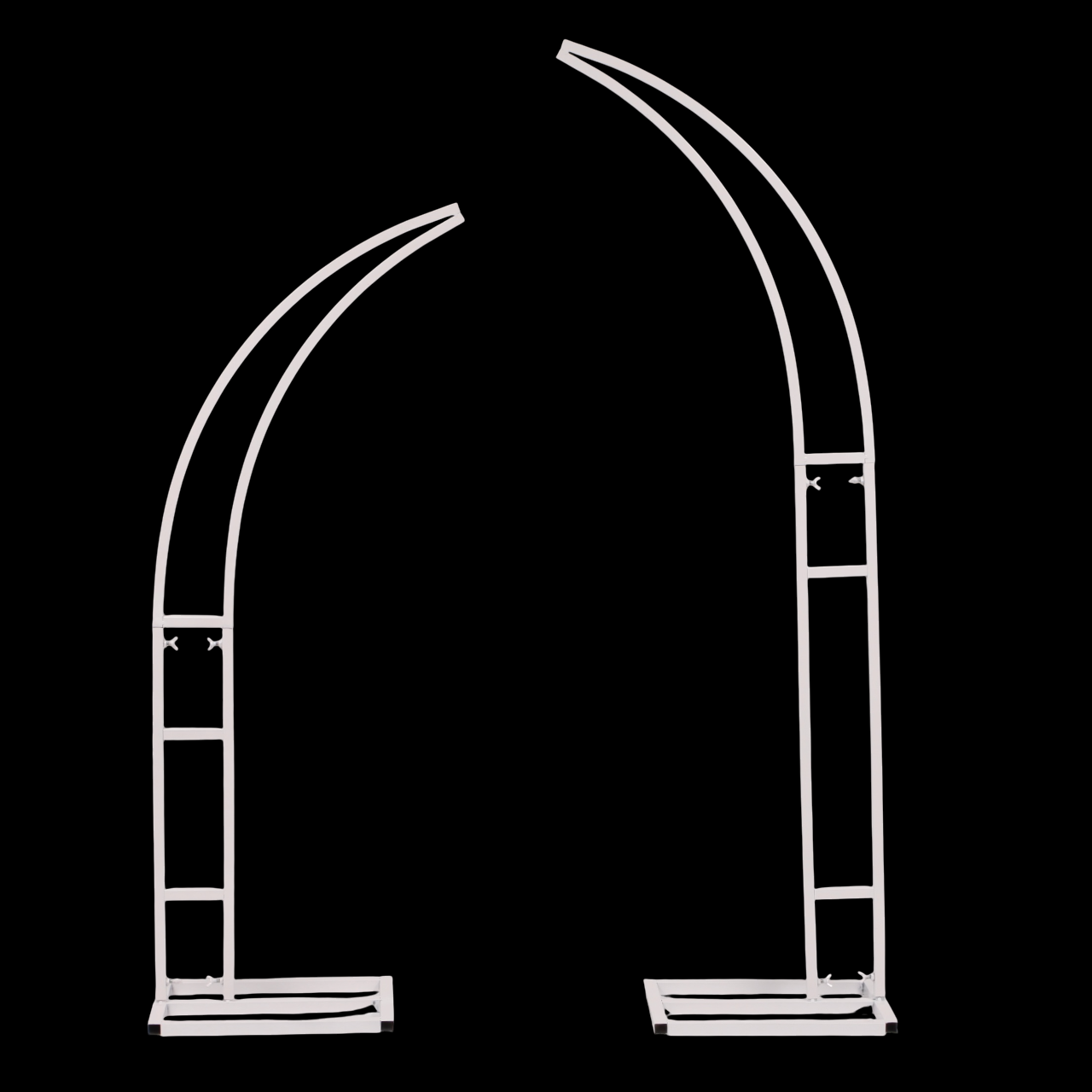 Freestanding Crescent Arch 2 Piece Frame – Luna Wedding & Event Supplies