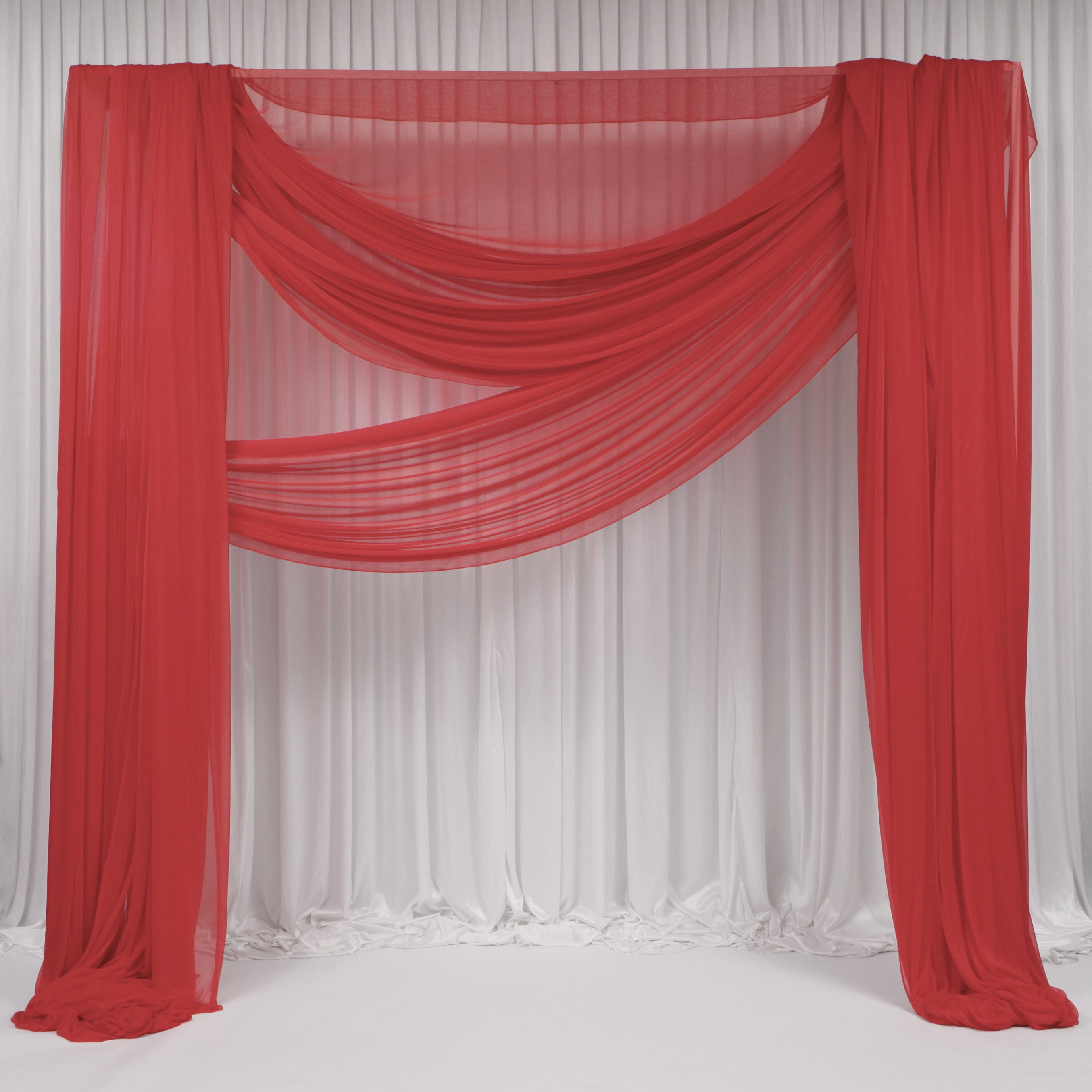 Shop Chiffon Fabric Draping (Burgundy) | Luna Wedding & Event Supplies