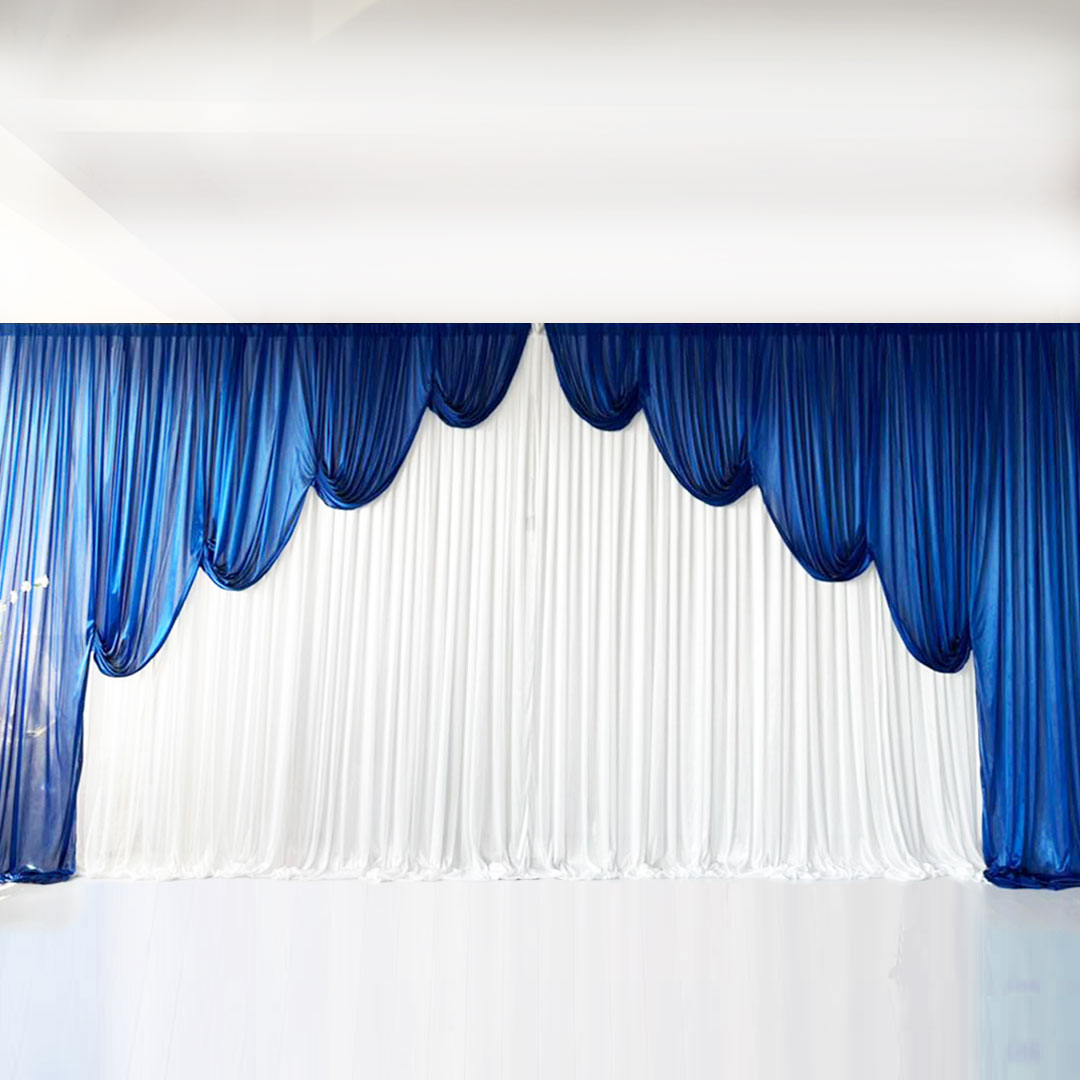 Shop Royal Blue Ice Silk Satin Backdrops (6x3) | Luna Wedding & Event ...