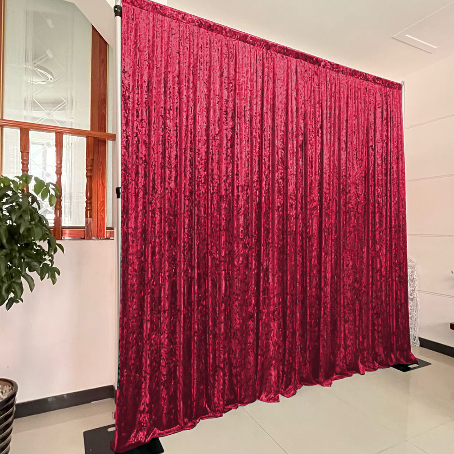 Red Velvet Backdrop Curtains | Luna Wedding & Event Supplies