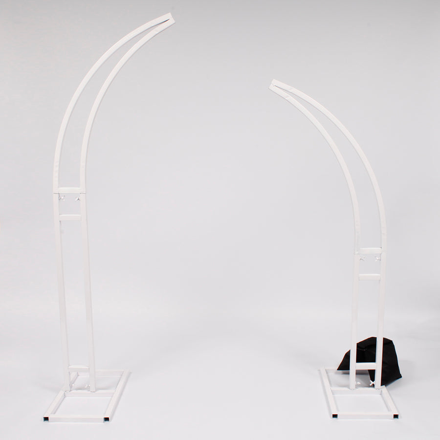 Freestanding Crescent Arch 2 Piece Frame – Luna Wedding & Event Supplies