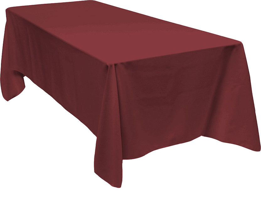 Burgundy Rectangle Tablecloths (153x259cm) | Luna Wedding & Events ...