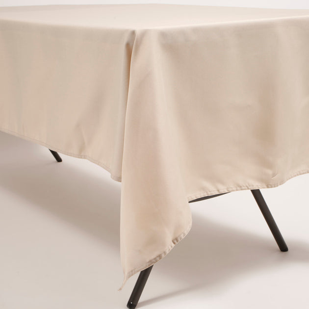 Linen Coloured Rectangle Tablecloths (137 X 244cm)| Luna Wedding ...