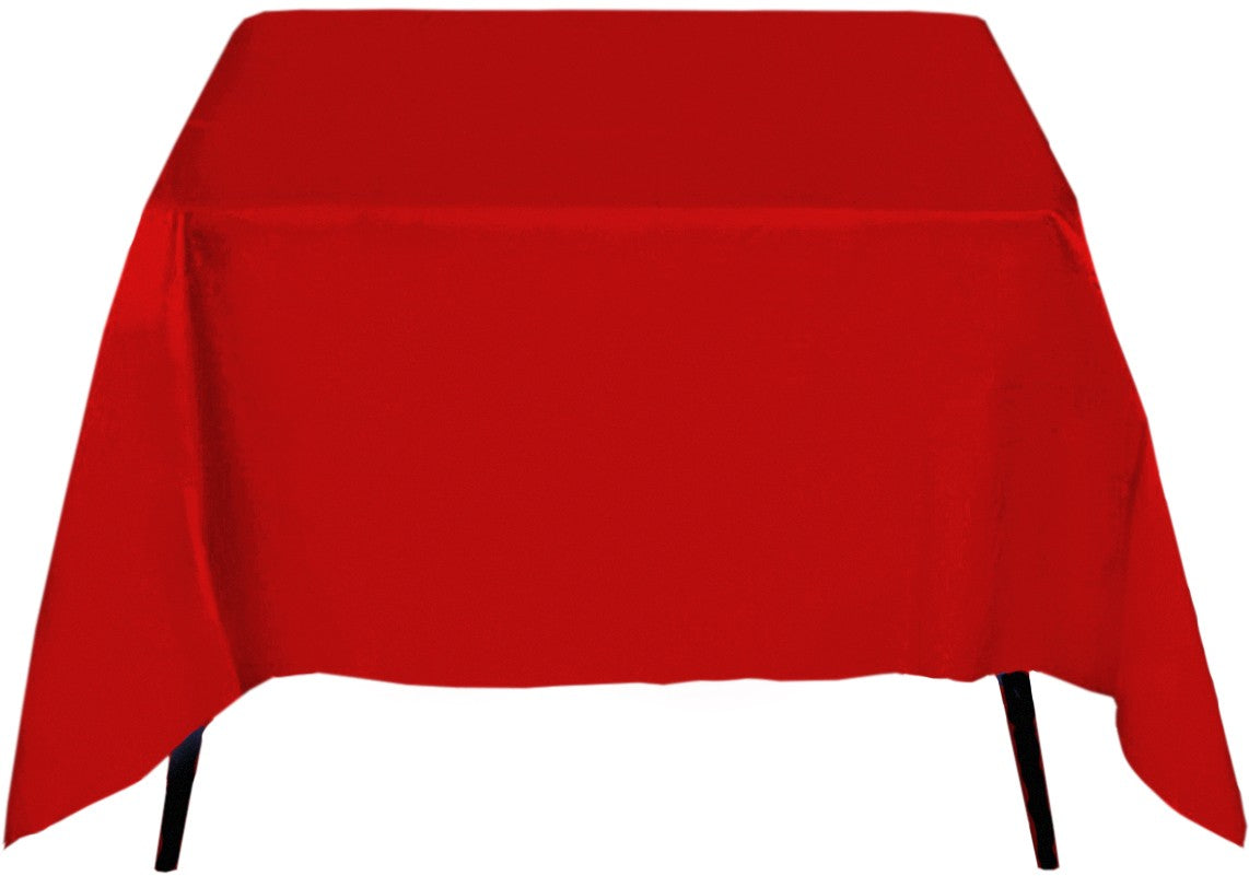 Shop Red Square Tablecloth (220x220cm) | Luna Wedding & Event Supplies