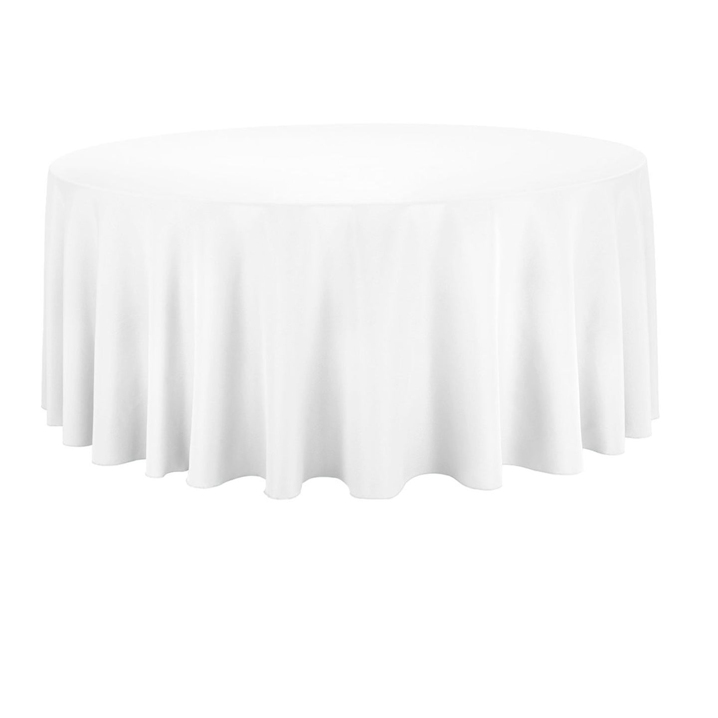 Shop White Round Tablecloth (260cm) | Luna Wedding & Event Supplies