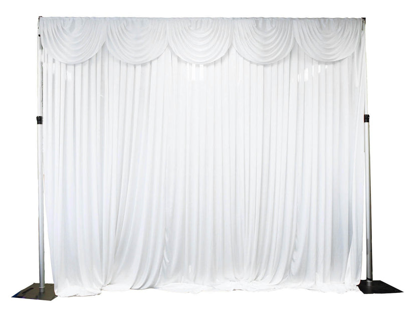 Shop White Ice Silk Satin Backdrops (3x6) | Luna Wedding & Event Supplies