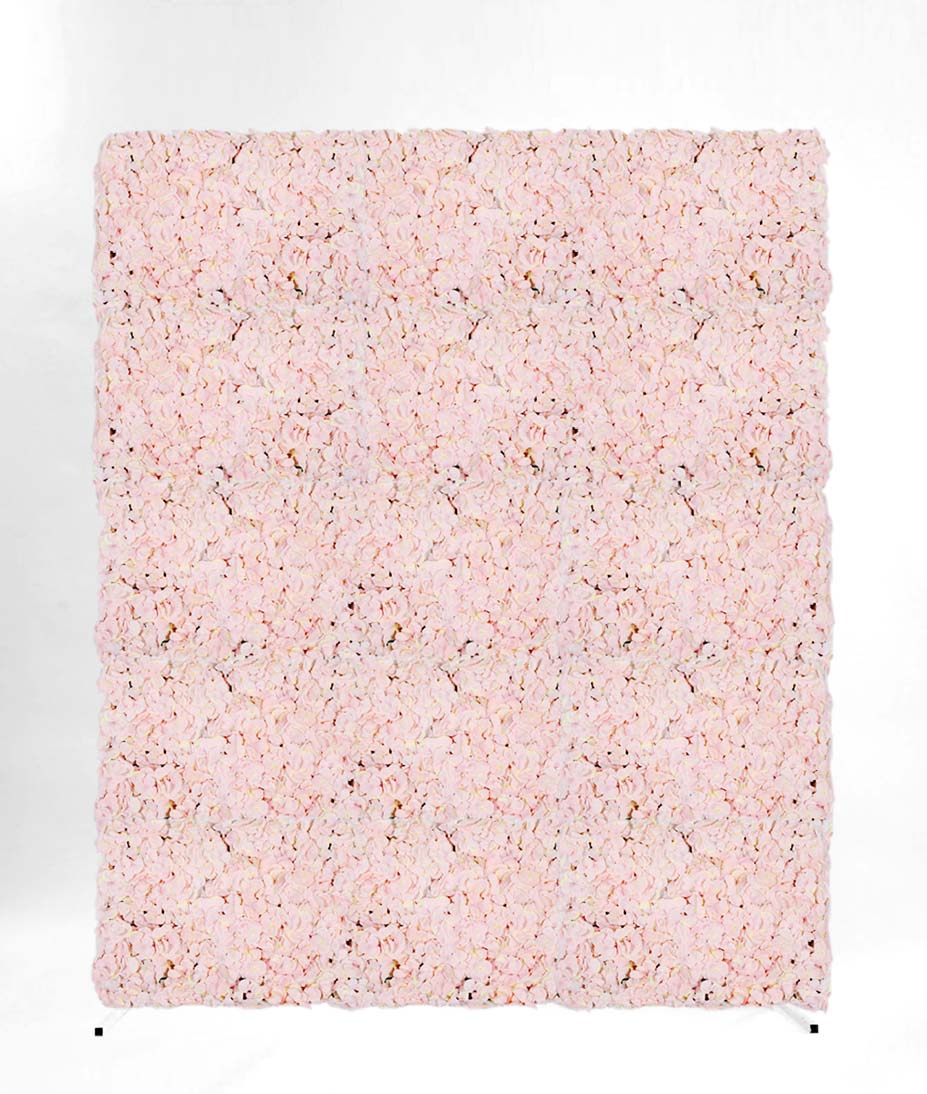 Great Value Freestanding Blush Flower Wall + Mesh Frame 2m x 1.8m ...