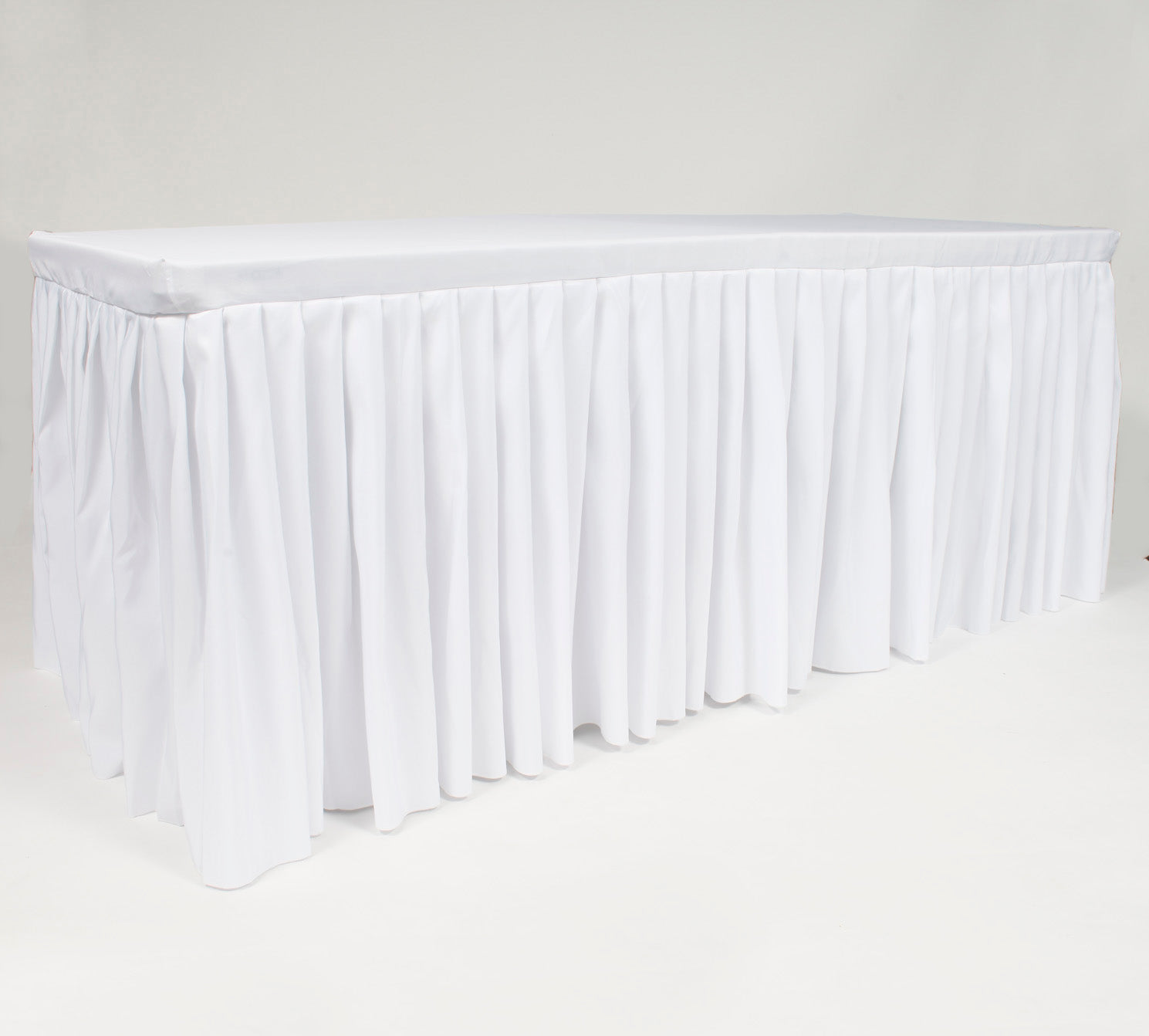 Shop White Fitted Tablecloth with Table Skirting For 6ft Trestle Table ...