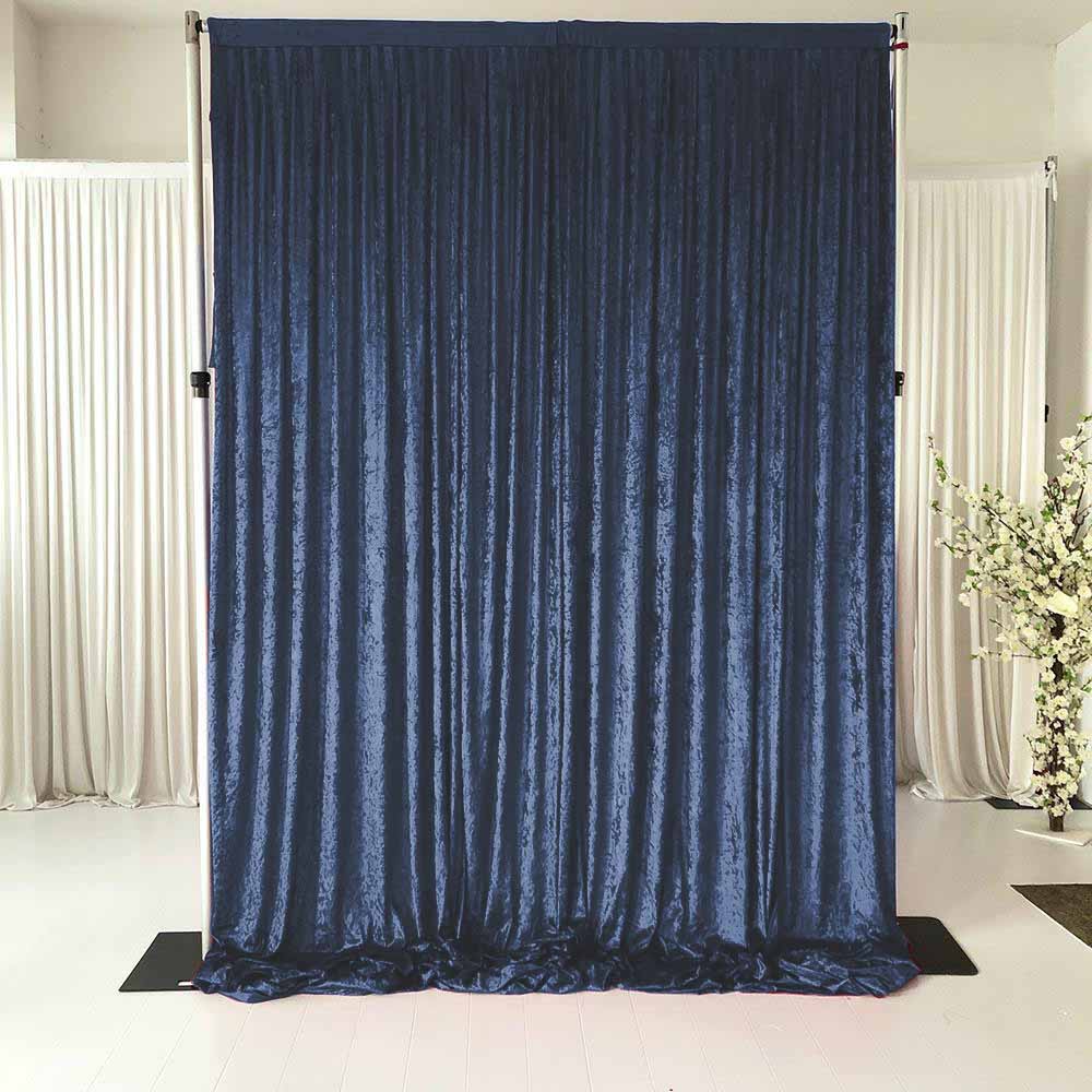 Navy Velvet Backdrop Curtains | Luna Wedding & Event Supplies