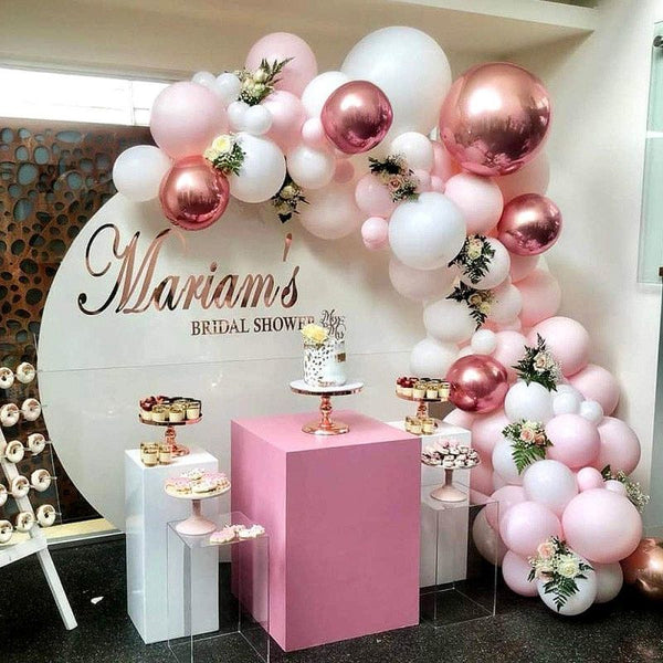 Pink balloon garland store