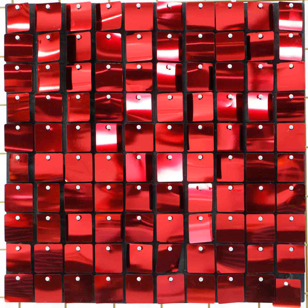 Shop Red Shimmer Wall Backdrop Panels | Luna Wedding & Event Supplies