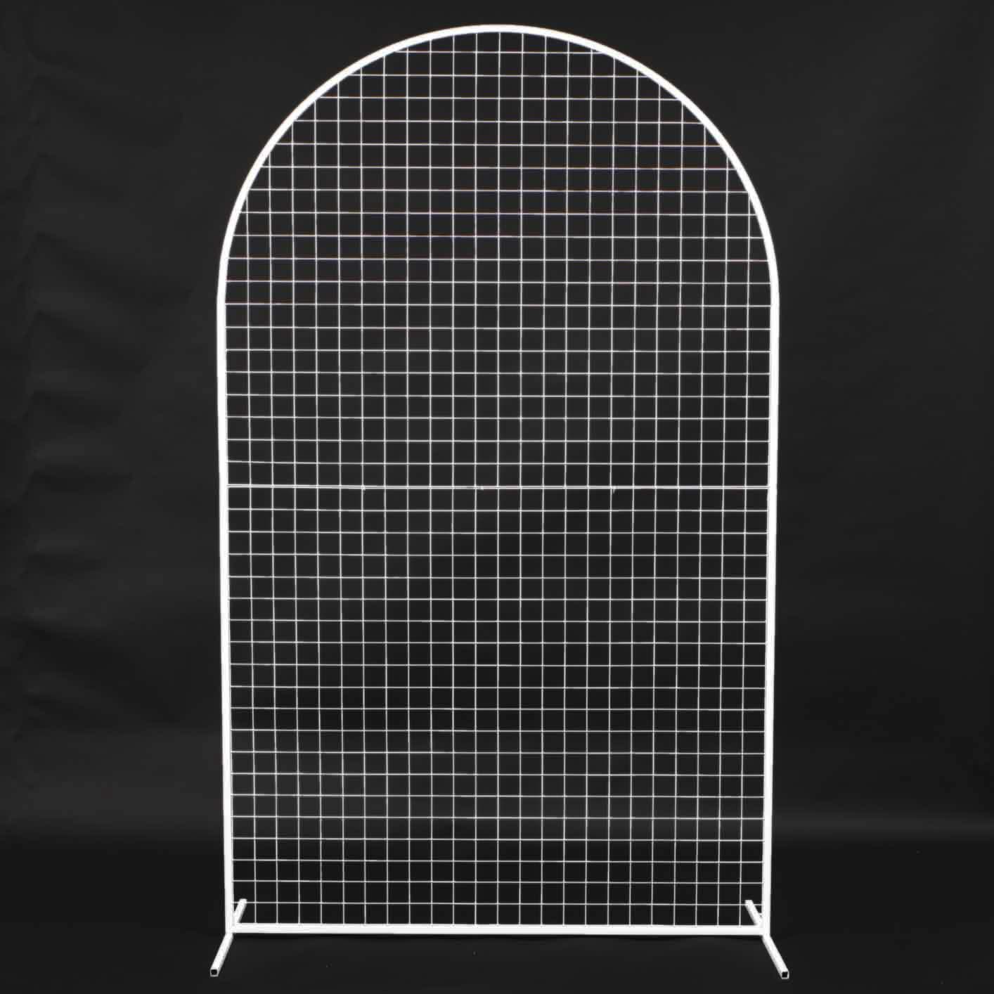 White Mesh Frame Stand for Flower Wall and Wedding Backdrop Displays ...