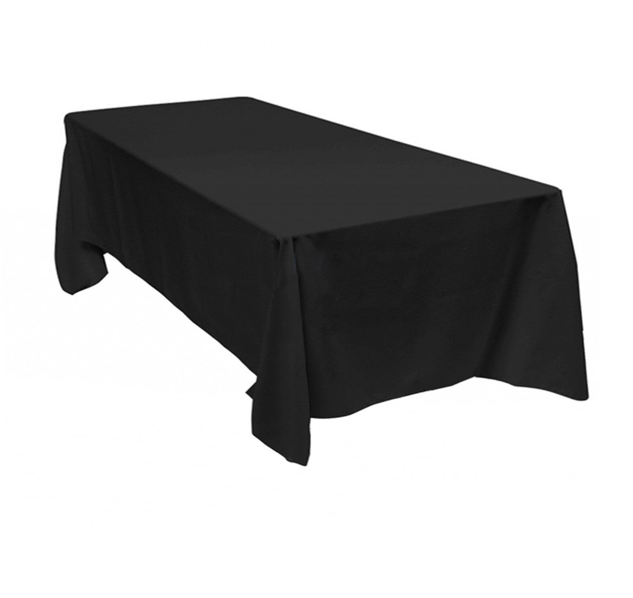 Shop Black Rectangle Tablecloths (153x259cm) | Luna Wedding & Event ...