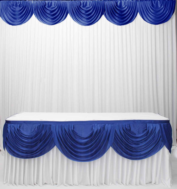 Shop Royal Blue Ice Silk Satin Swags For Table Skirting and Backdrops ...