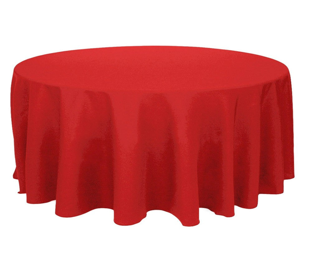Shop Red Round Tablecloth (220cm) | Luna Wedding & Event Supplies